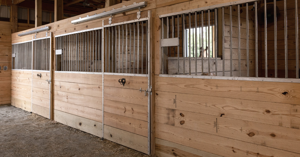 Barn Stall Kits Horse Stall Building Stables For Horses With Feeders